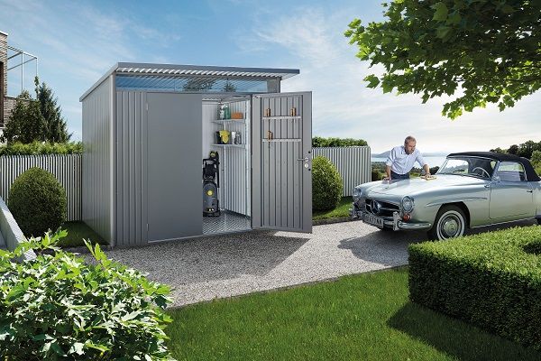 Biohort metalen berging AvantGarde A* 260x380x222 cm met dubbele deur ...