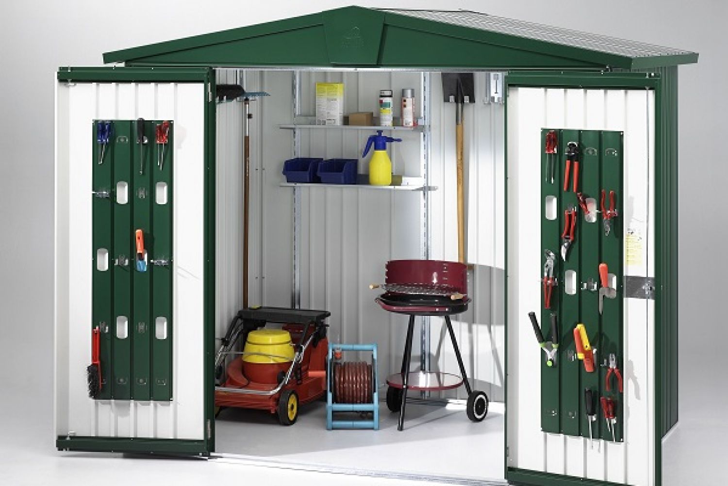 Biohort metalen berging Europa 4 244x228x203 cm | Van Kooten