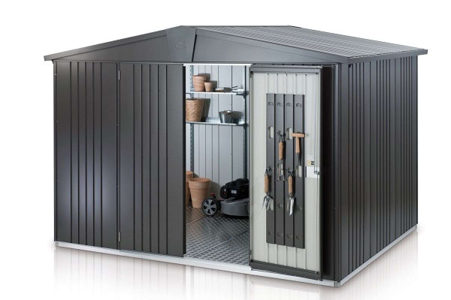 Biohort metalen berging Europa 7 316x300x209 cm | Van Kooten