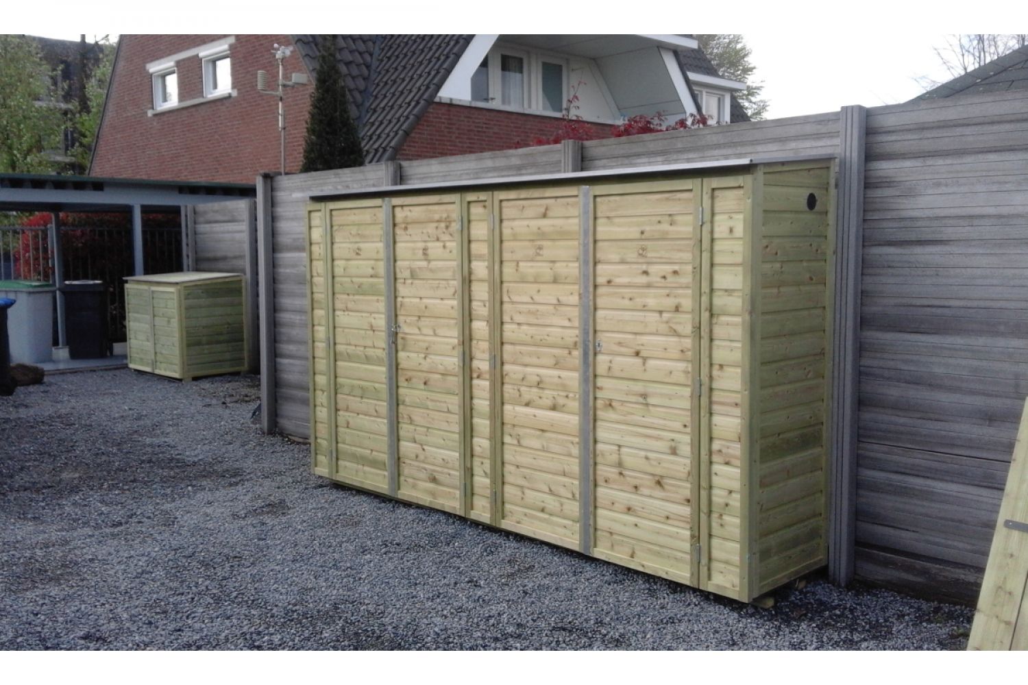 Hoge tuinkast 305x82x206 cm | Van Kooten
