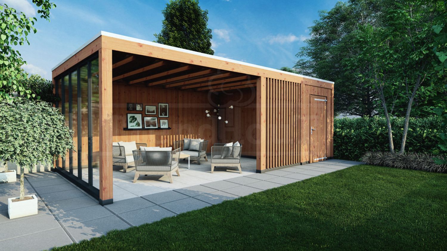 Overkapping Palermo 1180x255 cm | Van Kooten