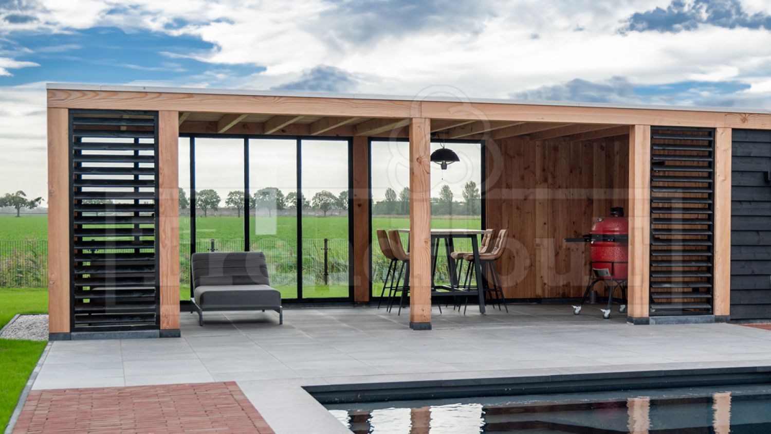 Overkapping Palermo XXL 970x380 cm | Van Kooten