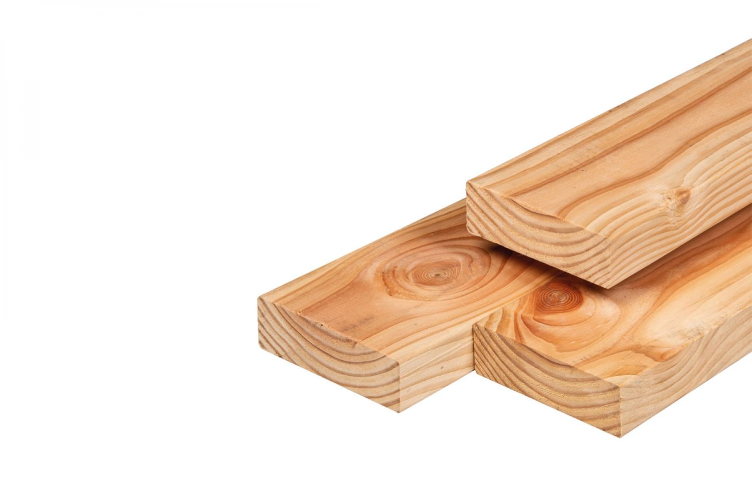 Lariks/Douglas ligger onbehandeld (gedroogd) 4,5x14,5x500 cm | Van Kooten